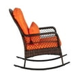 Zimtown Outdoor Wicker Rocking Chair Rattan Outdoor Patio Yard ...