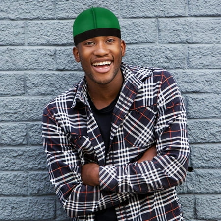 Men's 9 Pieces Silky Wave Caps Elastic Band Wave Caps Silky Wave Hats ...