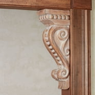 Ekena Millwork 4"W x 4"D x 14"H Recessed Groove Corbel, Rubberwood ...