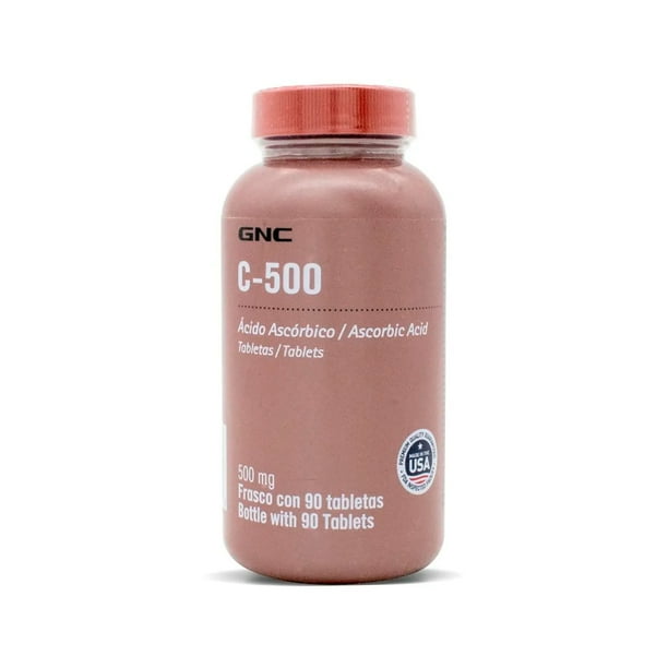 Vitamina C 500 Mg GNC C-500 Sin Sabor 90 Tabletas Gnc 100109055 | Walmart en línea