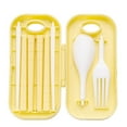 Windfall Portable Foldable Utensils Travel Camping Cutlery Set 4 Piece ...