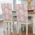 Chair Covers Set of 4 Starfish Sea Shells Chair Slipcover Protector ...