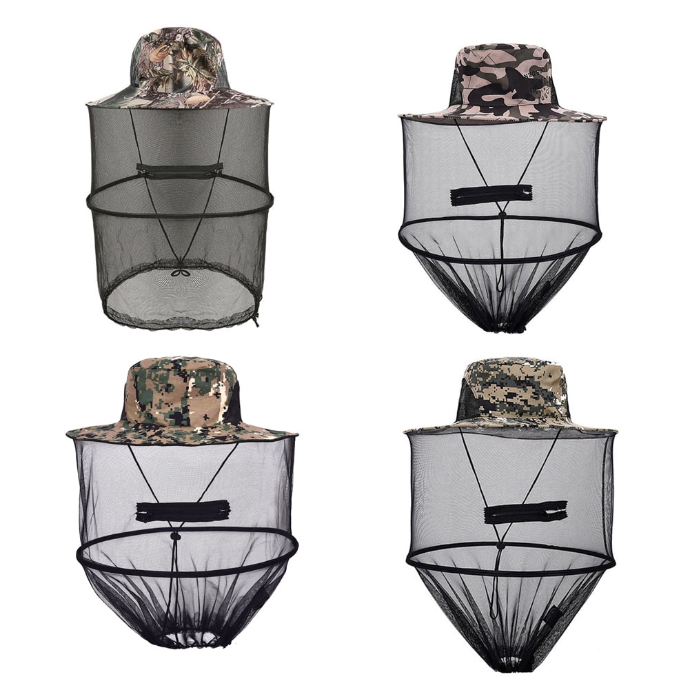 SPRING PARK Multi-Purpose Outdoor Camouflage Fishing Cap Hat Beekeeping ...