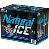 Natural Ice American Lager Beer 30 pk 12 fl oz Aluminum Cans 5.9% ABV ...