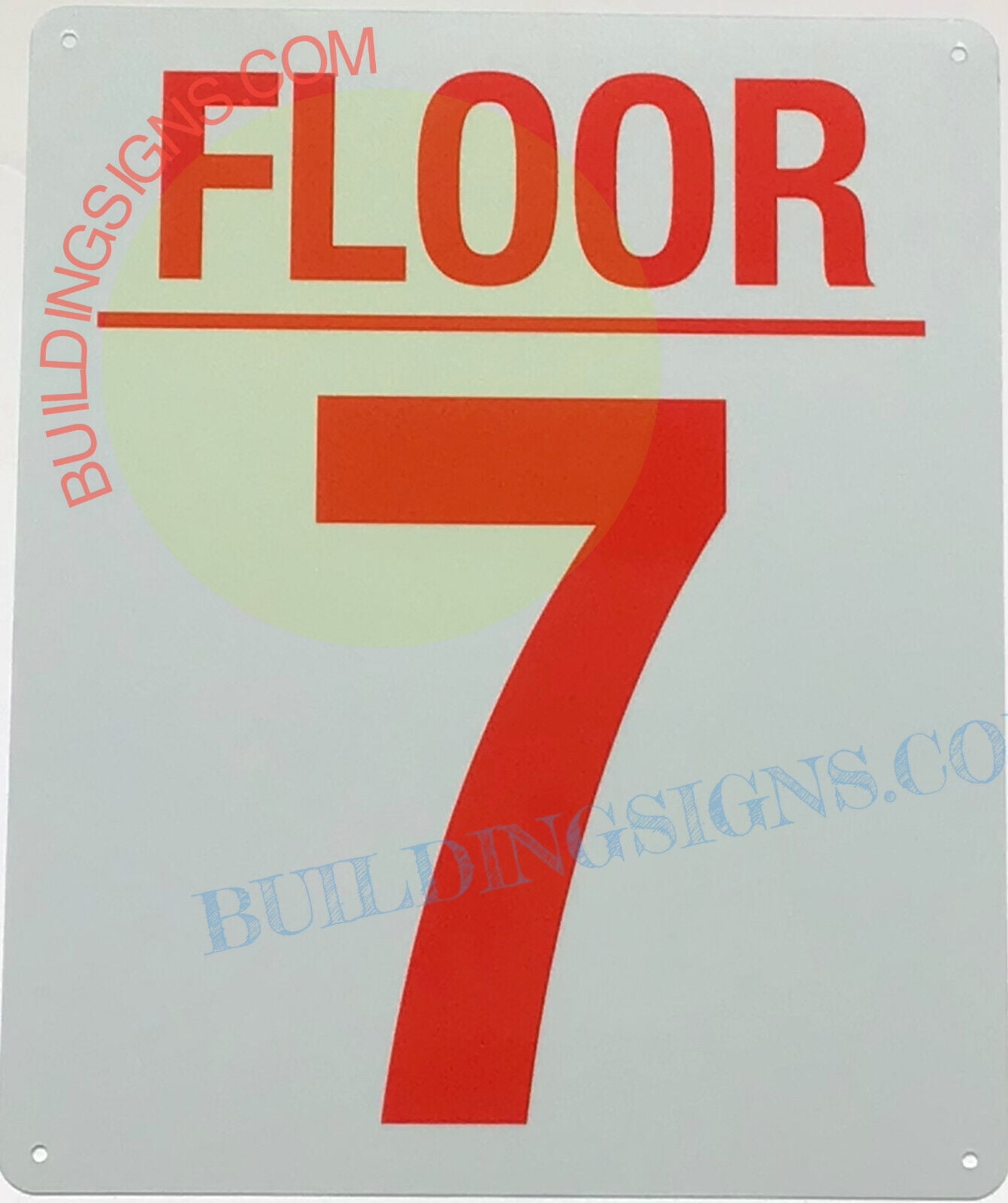 7 FLOOR SIGN (10x12,White,Aluminum) -ref21022 - Walmart.com