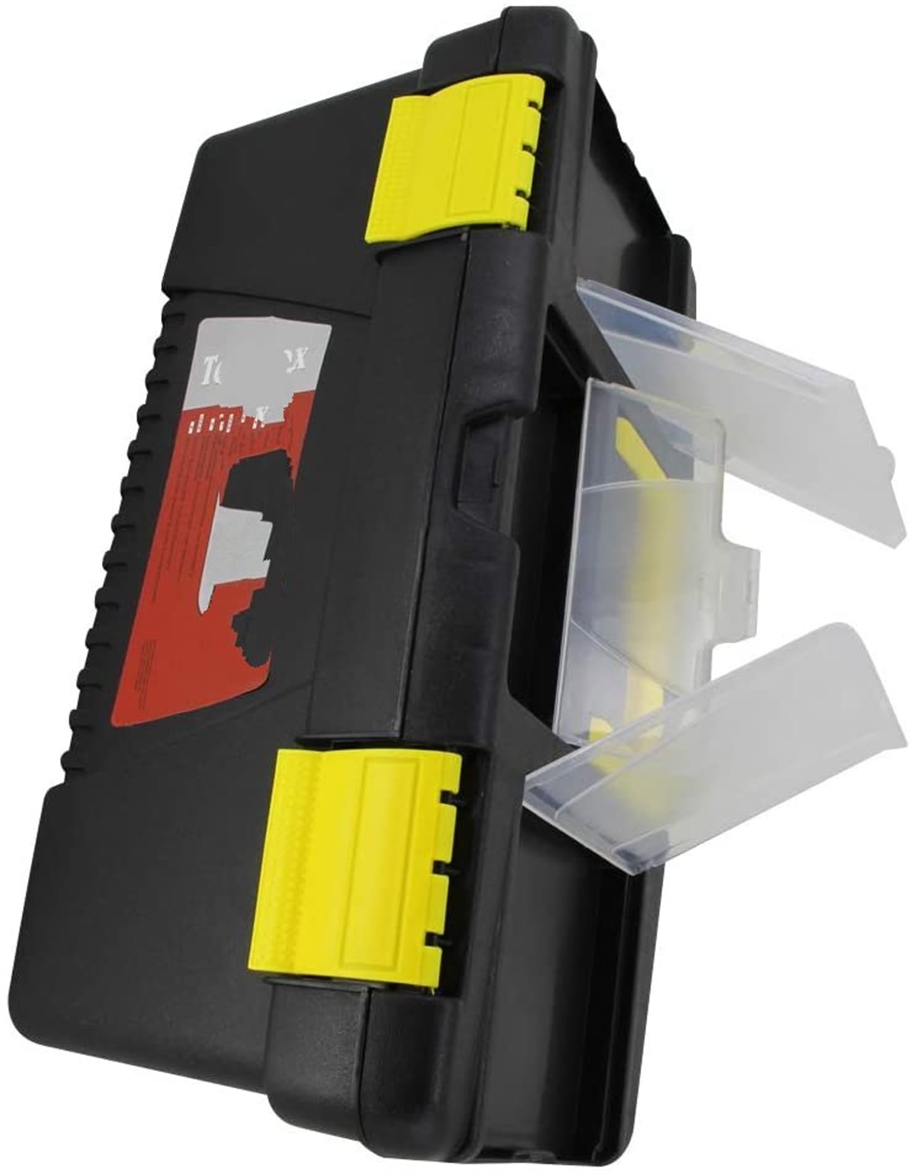 Tool Box, ABS Tool Box with Removable Tool Tray,Organizer and Storage ...