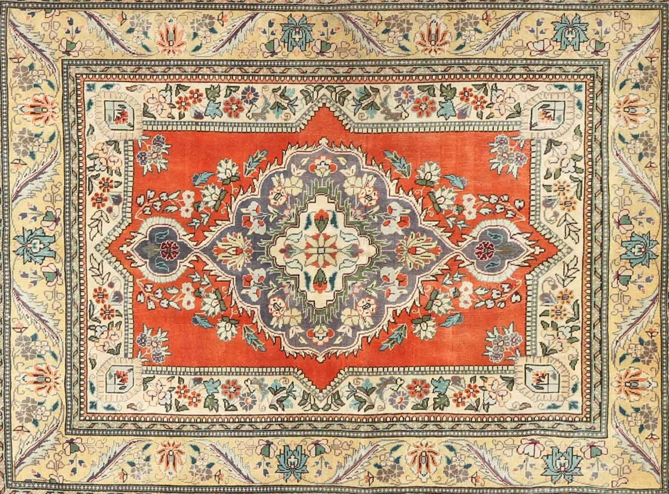 Ahgly Company Indoor Rectangle Traditional Sienna Brown Persian Area ...