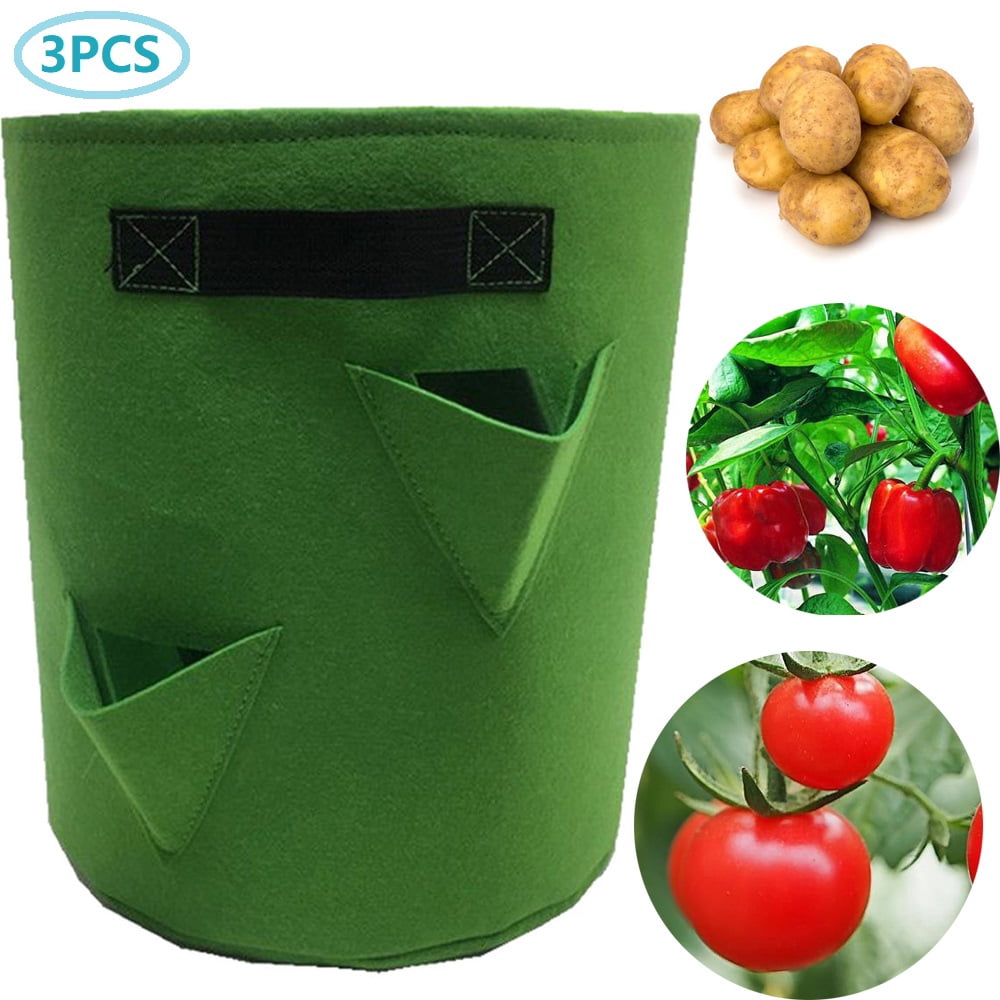 3PCS Growing Bucket Bag-plant Pots For Planting Potato,strawberry ...