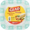 Glad Paper Plates, Square, 10.25", Green, 50 Ct - Walmart.com