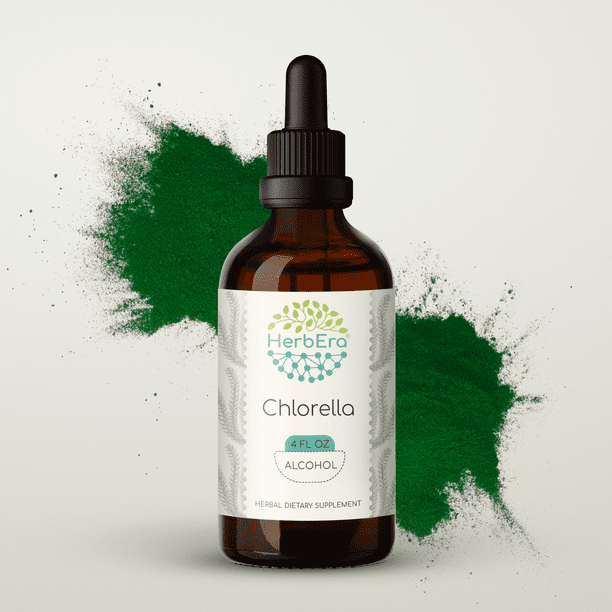 Chlorella Alcohol Herbal Extract Tincture, Super-Concentrated Organic ...
