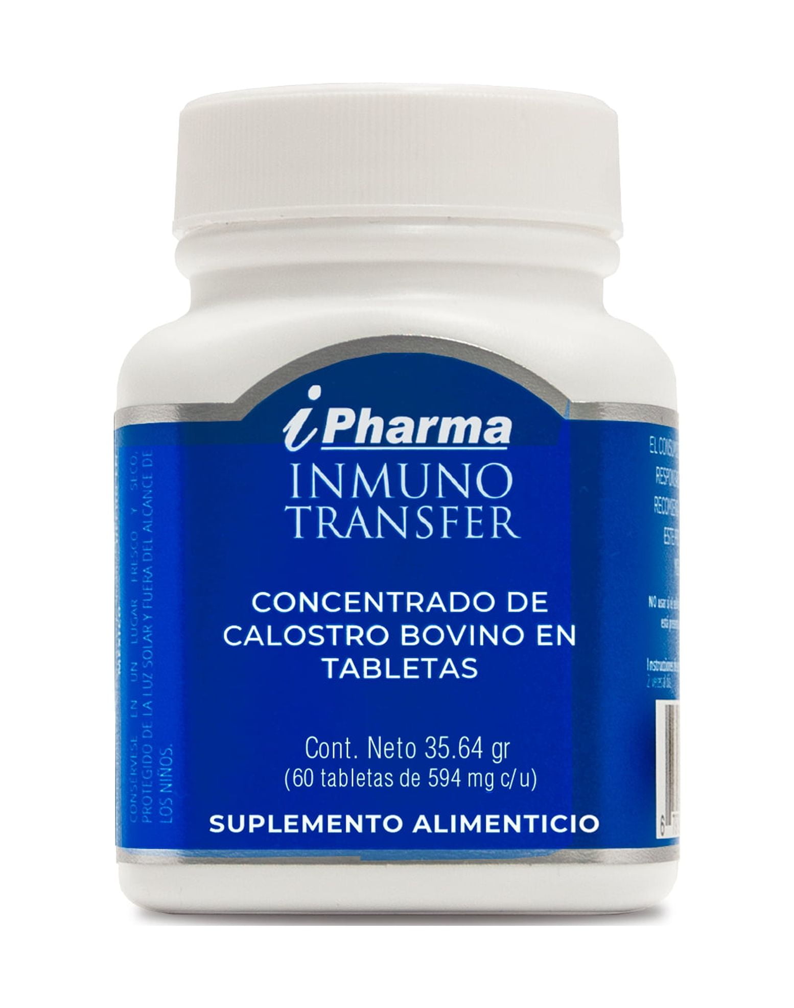 Tabletas Inmuno Transfer Calostro Bovino Concentrado I Pharma | Walmart ...