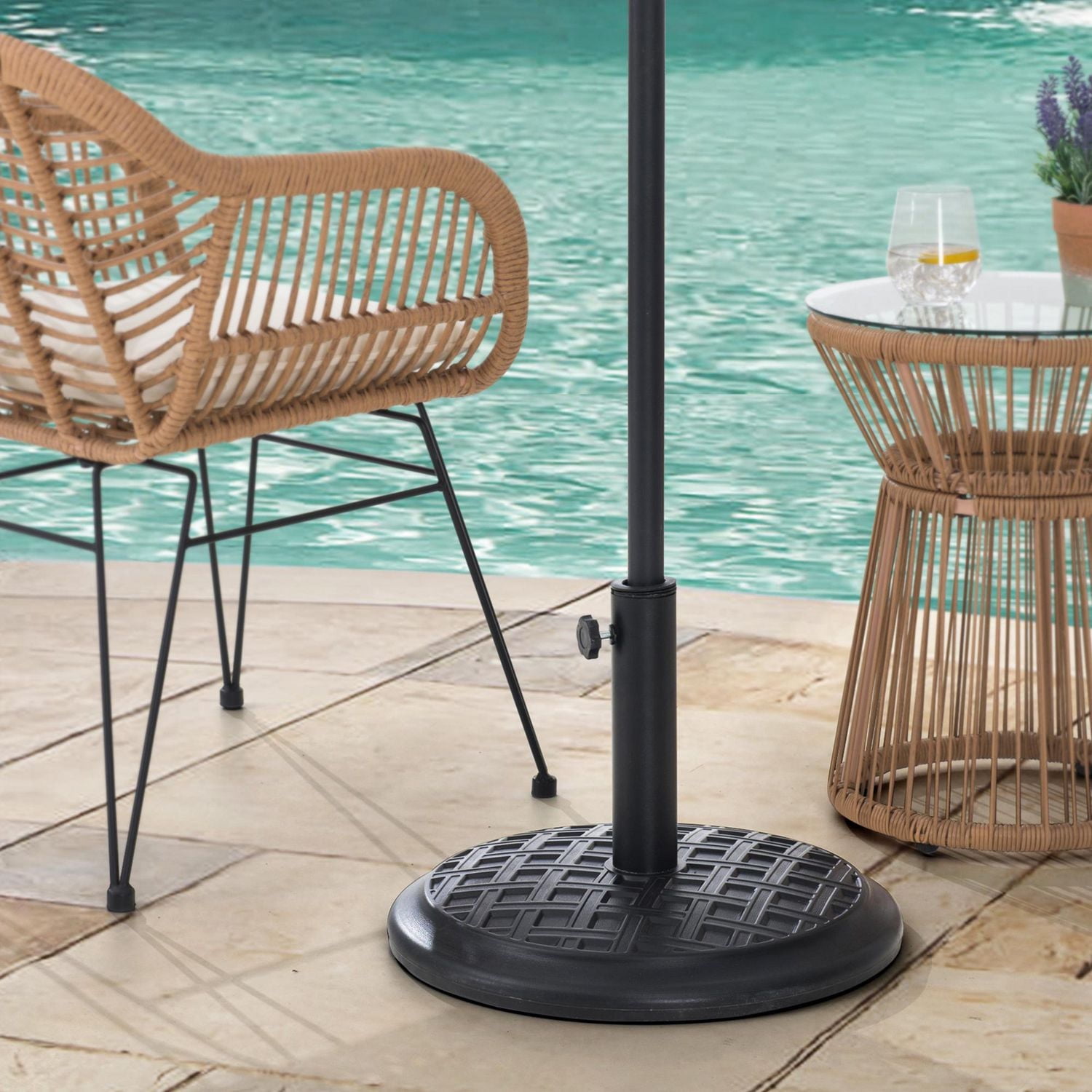 Click here for Sunjoy Group 33 Lb. Round Pe Umbrella Base prices