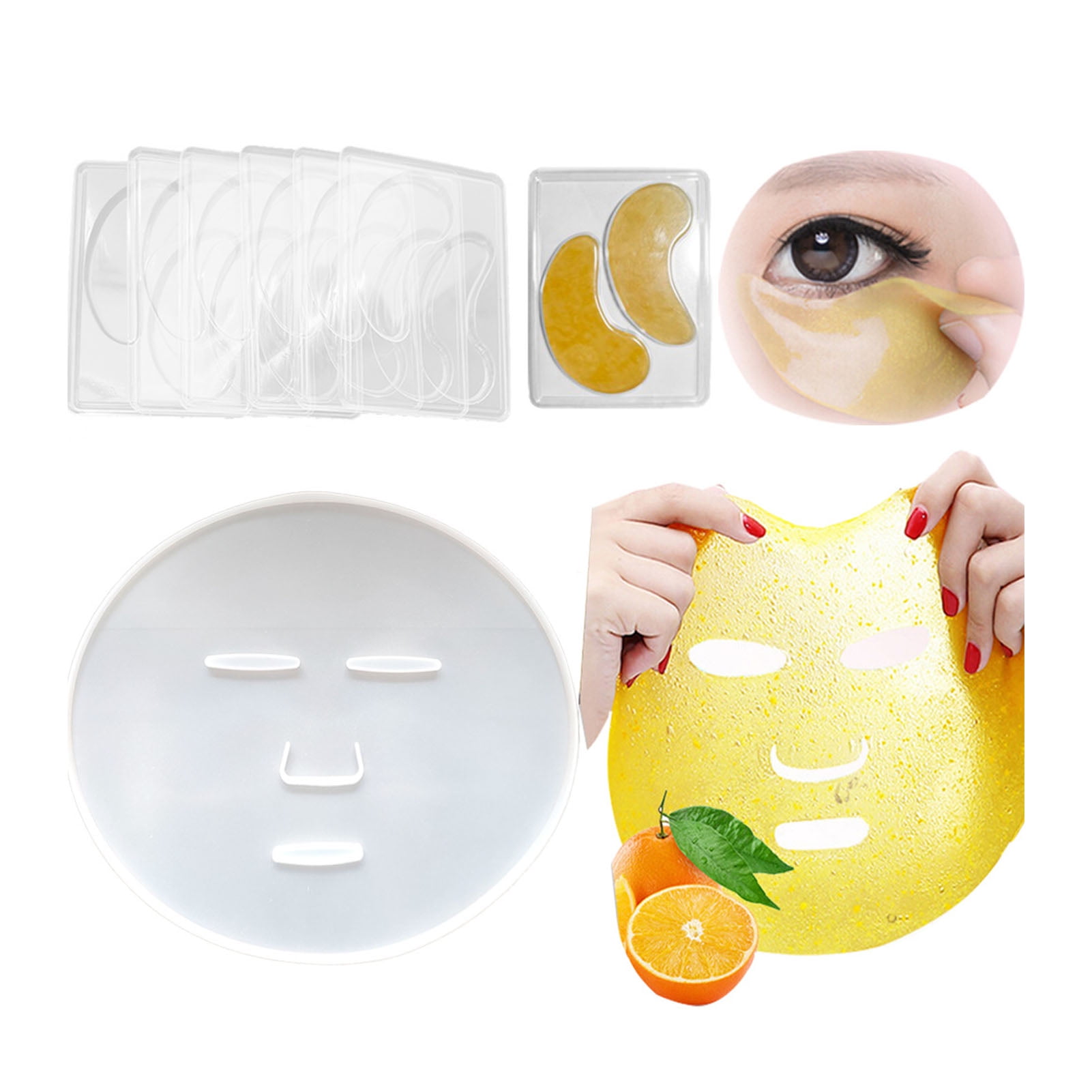 Molde de máscara facial ANGGREK Juego de moldes de Silicona higiénico ...