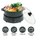 Miumaeov 4L/4.2QT Electric Hot Pot Multifunctional Portable Non-stick ...