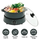 Miumaeov 4L/4.2QT Electric Hot Pot Multifunctional Portable Non-stick ...