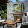 Abstract Colorful Flower Outdoor TV Cover 60 to 65 inch Vintage Boho ...