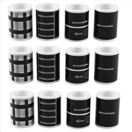 Railway Highway Road Tape 12 Rolls 4.8cmx5M Sticker Traffic Road ...
