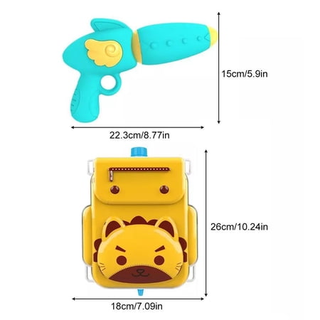 Cartoon Animal Backpack Water Blaster for Kids Water Water Blaster ...