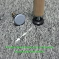 Furniture Leveler PTFE(Teflon) Bottom(28mm Base),Threaded Shank(1/4-20 ...