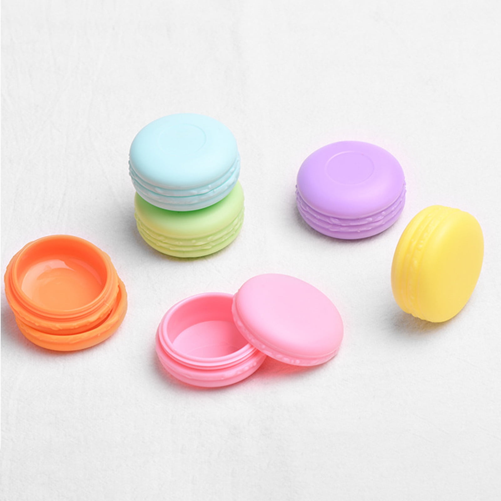 Washranp 10Pcs Frosted Container Jars,Macaron Shape Bottling Sealing ...