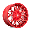 Fuel D754 Reaction 20X9 8X165.1 1Et 106.1Cb Candy Red Milled Wheel ...