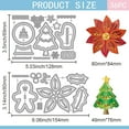 2Pcs 2 Styles Christmas Theme Carbon Steel Cutting Dies Stencils for ...