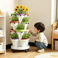 ACDANC Stackable Strawberry Pot Planter with 4-Tier Flowerpot Design ...