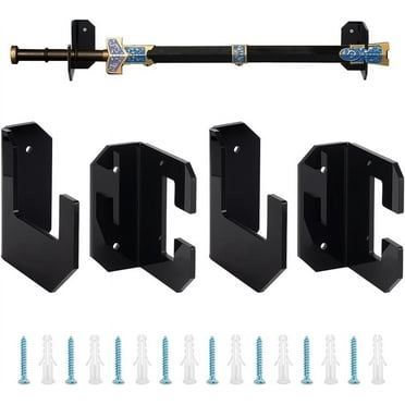 tonchean 6-Tier Wall-Mounted Sword Stand - Black Samurai Katana Display ...