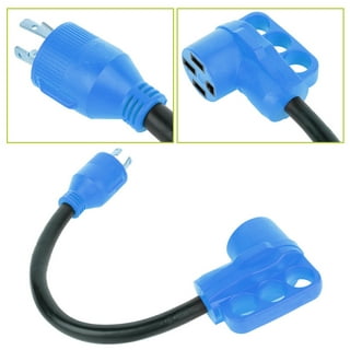 RV Trailer Camper 7 Way to 4 Way Plug Adapter 7 Pin Round to 4 Pin Flat ...