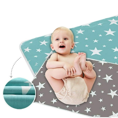 XZNGL 2PCS Newborn Portable Diaper Chang Pad Waterproof Baby Change Mat ...