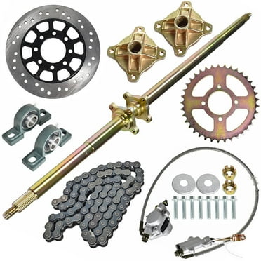 Precision Metal Bike Axle For Front And Rear Wheels Bolts And ...