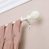 Montevilla Core Leaf Ball 5/8" Curtain Rod Set - Walmart.com