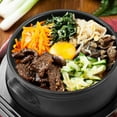 2 Pcs Korean Stone Pot Clay Cooking Pots with Tray Set 38 oz Ceramic ...