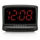 Mainstays Black Electric Digital Alarm Clock with Large 1.4” LED ...