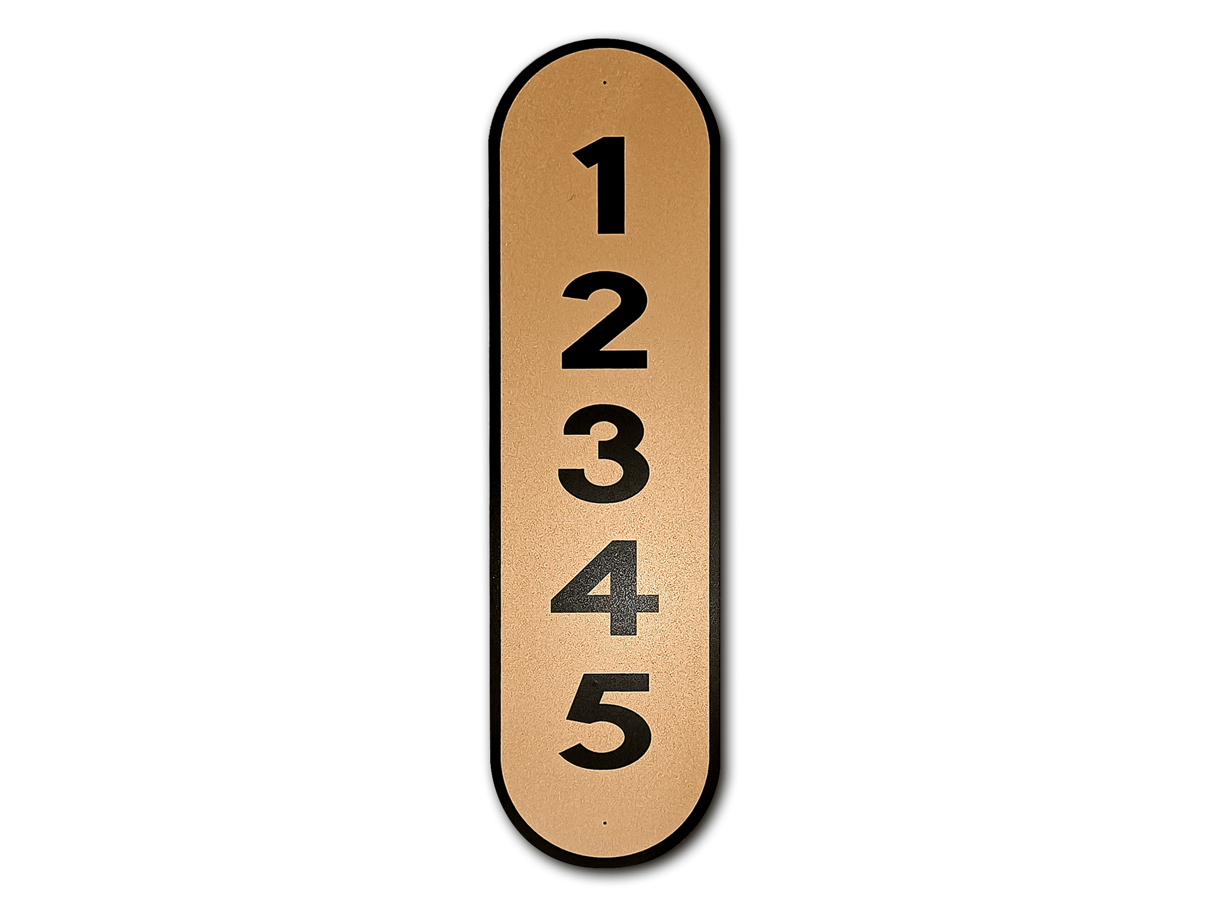 Reflective House Number Sign, 18'' x 5", Custom, Aluminum Composite ...