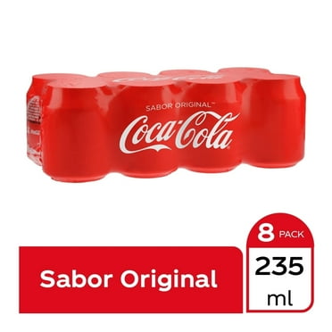 Refresco Coca-Cola original 6 latas con 235 ml c/u + 1 villa navideña ...