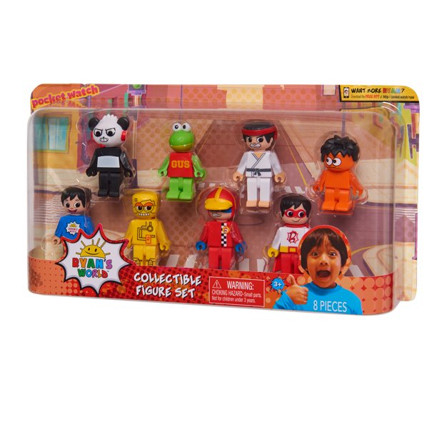 Ryan's World 8-Piece Figure Set - Walmart.com
