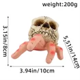 Halloween Skull Artificial Hand Scary Courtyard Resin Ornament Conch ...