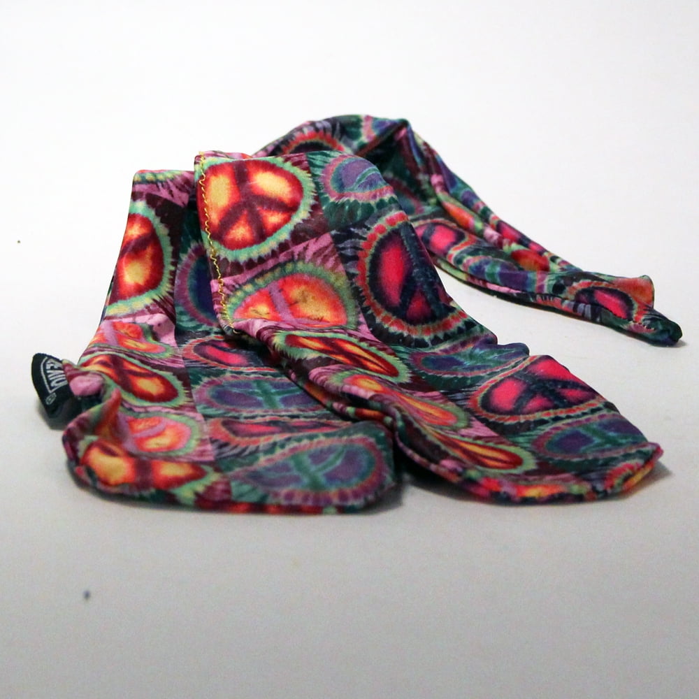 Zeekio LED Sock POI - 26" Stretch Nylon with LED balls (Peace Signs ...