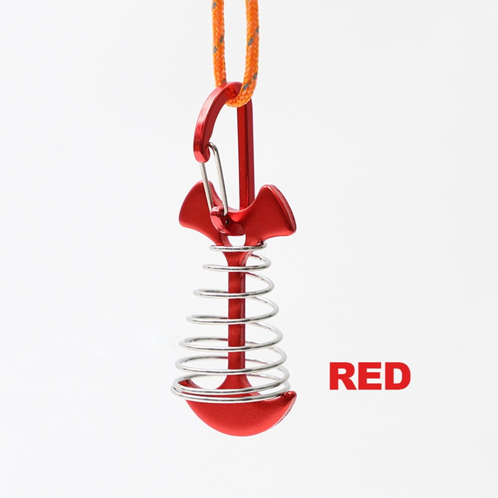 Outdoor Tent Pegs Rope Buckle Plank Floor Spring Fishbone Anchor Deck ...