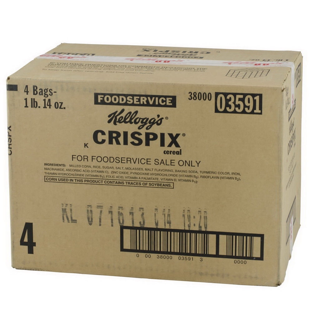 (Price/CASE)Kellogg 3800003591 Kellogg's Crispix Cereal 30oz 4Ct ...