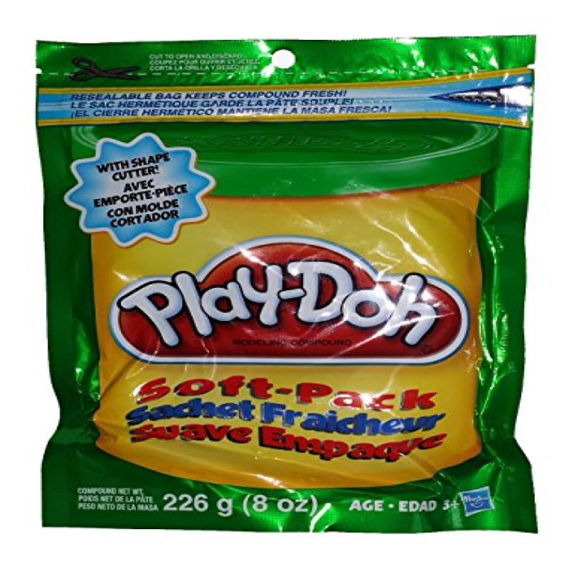 Play-Doh Soft Pack Green with Shape Cutter - Walmart.com