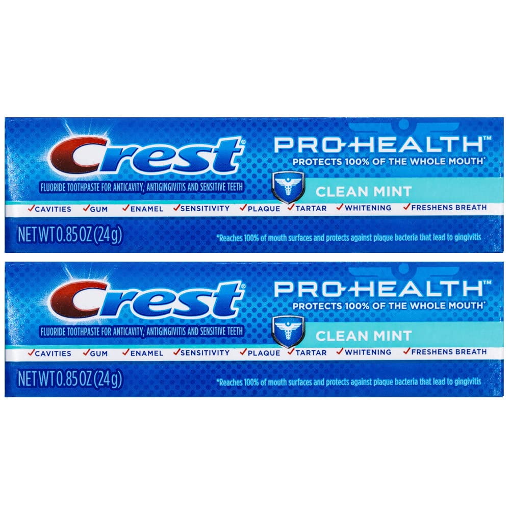 Crest Pro-Health, Clean Mint Toothpaste, Travel Size 0.85 oz (24g ...