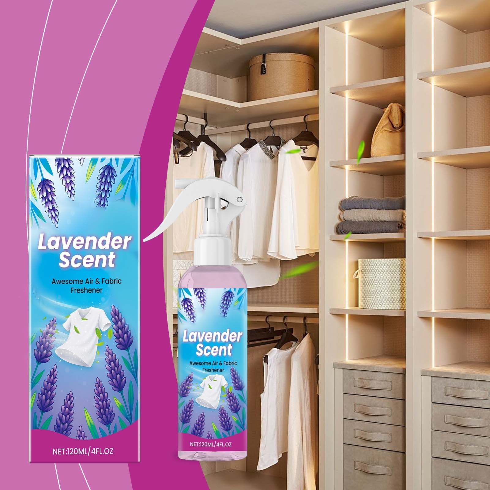 fsxdhpcsgfc Clothes Refresher Spray Convenient Fabric Spray Scent ...