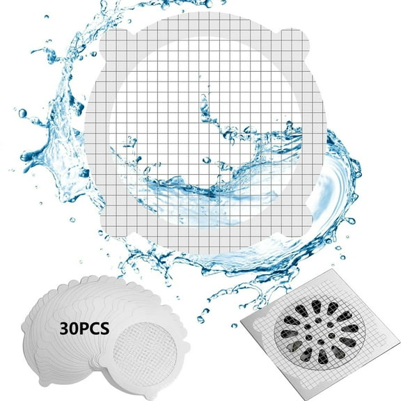 25 PCS Disposable Shower Drain Hair Catcher 3.54 Inches Round Drain ...