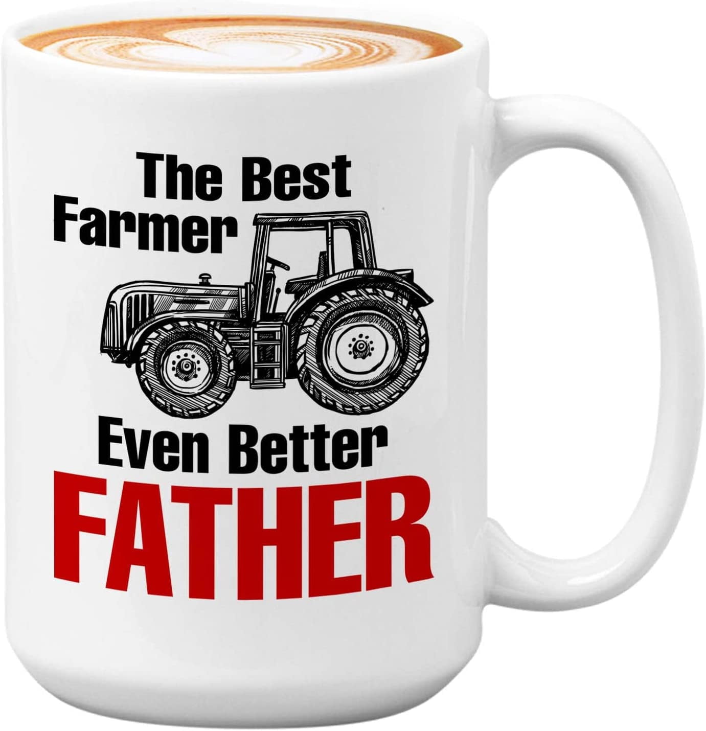 Farmer Mug White 15oz - Best Farmer Better Father - Farmer Agriculture ...
