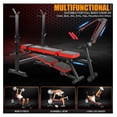 Adjustable Weight Set With Removable Rowing Leg Catch, 600LBS Foldable ...