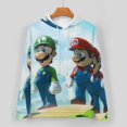 Cartoon Super Mario Luigi Adult Hoodies And Sweatpants Set Sweatshirts