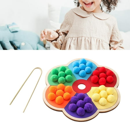 Color Sorting Toys, Montessori Rainbow Color bead boards, Sensorial ...