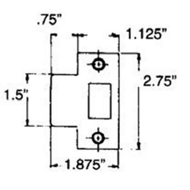 Baldwin 5510152TSTR Standard T-Strike with Dust Box, Matte Antique ...
